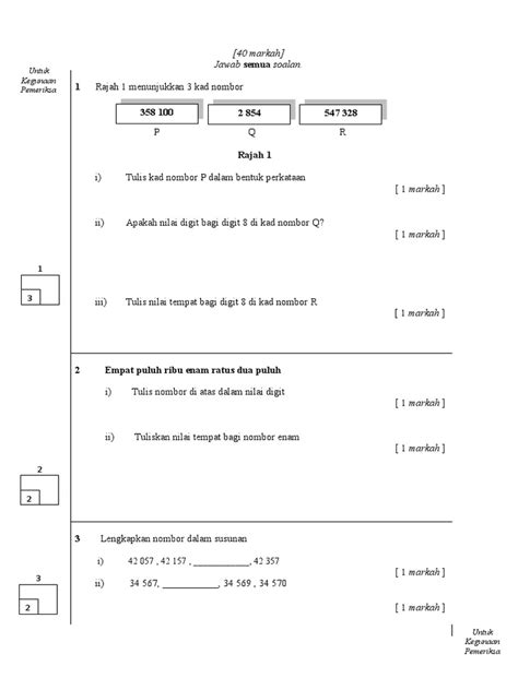 Exam Math Tahun 4 K2 Pdf