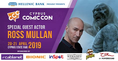 Special Guest Ross Mullan Gots White Walker Cyprus Comic Con
