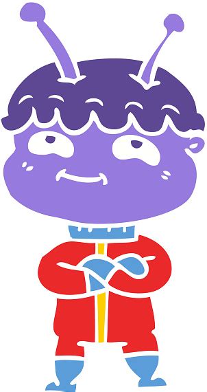 친절한 평면 색상 스타일 만화 우주인 0명에 대한 스톡 벡터 아트 및 기타 이미지 0명 귀여운 낙서 드로잉 Istock