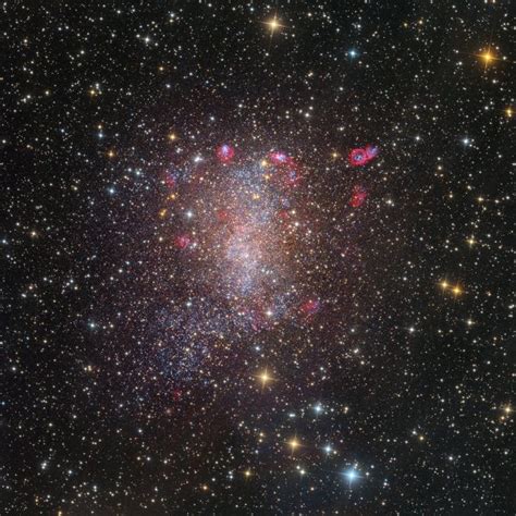 NGC 6822 Bernards Galaxy The Colorful Cosmos