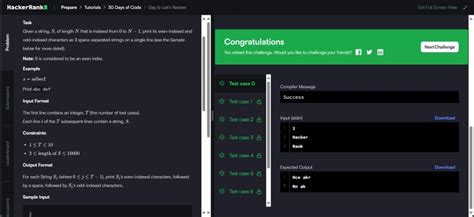Ayan Ajmeri On Linkedin Day12 Hackerrank Strings Loops