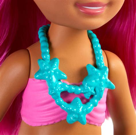 Barbie Dreamtopia Chelsea Mermaid Doll 65 Inch With Pink Hair And