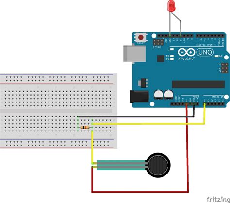 Interfacing Force Sensitive Resistor To Arduino 5 Steps With