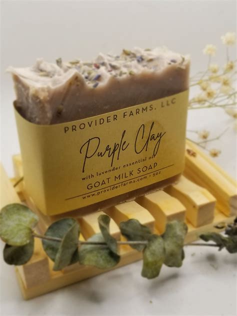 Goat Milk Soap Purple Lavender Provider Farms