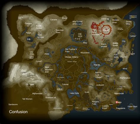 A Complete Map Of Botw