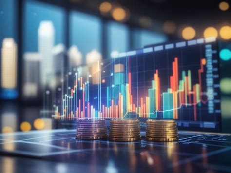 Premium Ai Image Big Data Chart On City Backdrop Trade Technology