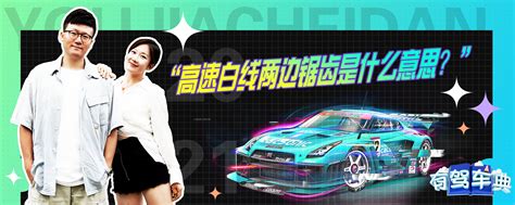 高速白线两边锯齿是什么意思 有驾