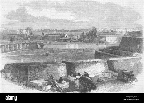 Calcutta From The Plassey Gate Of Fort William Illustrated London