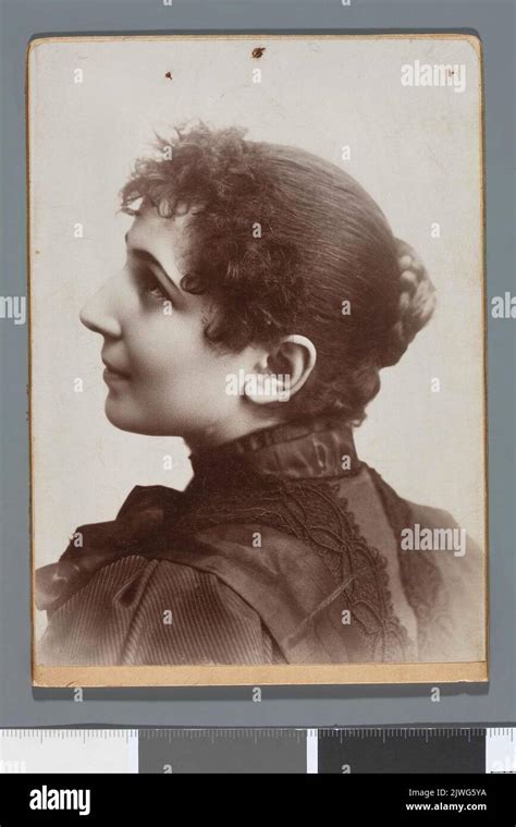 Portrait Of A Woman Katarzyna Jaczynowska Pianist Bust Profile From The Rear