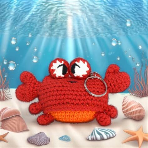 Knitty Critters Sealife Keyrings Crab Creative World Of Crafts