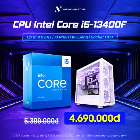 CPU Intel Core I5-13400F - Intel Thế Hệ 13 | Chính Hãng