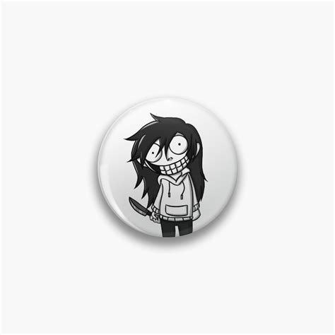 Jeff The Killer Chibi Pin For Sale By Jeny Nayeli Redbubble