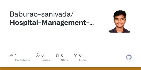 Github Baburao Sanivada Hospital Management System