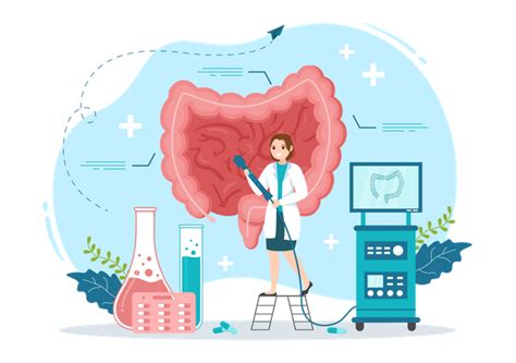 Best Premium Female Proctologist Doctor Explaining Online Illustration