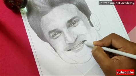 Drawing Sushant Singh Rajput How To Draw Sushant Singh Rajput YouTube