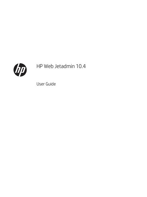 hp web jetadmin 10 4 user guide enww c01840794