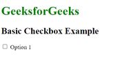 How To Create A Checkbox In HTML GeeksforGeeks