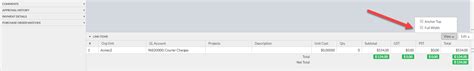 expand the line item table quadient ap support help center