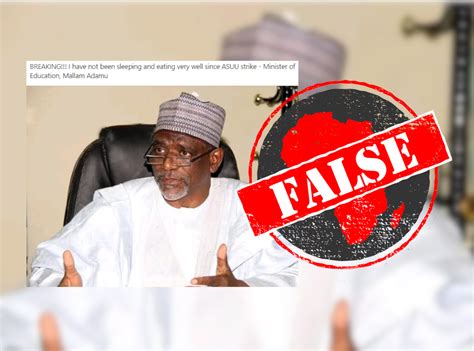 No Evidence Nigerias Minister Of Education Mallam Adamu Adamu Said He