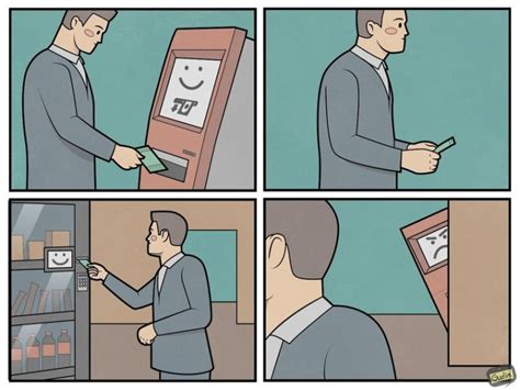 Caixa eletrônico também tem sentimento Aziume Blog de humor
