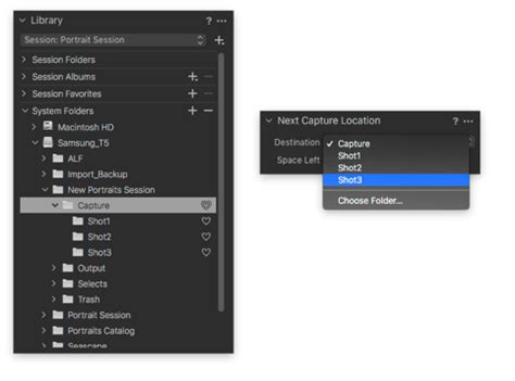 Creating Multiple Capture Folders Home
