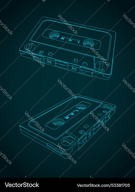 Compact Cassette Royalty Free Vector Image Vectorstock
