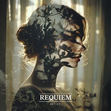 Serene Double Exposure Woman With Nature Elements Album Cover Playground