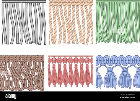 Fringe Trim Textile Fringes Raw Cloth Edge And Fashion Garment Frills