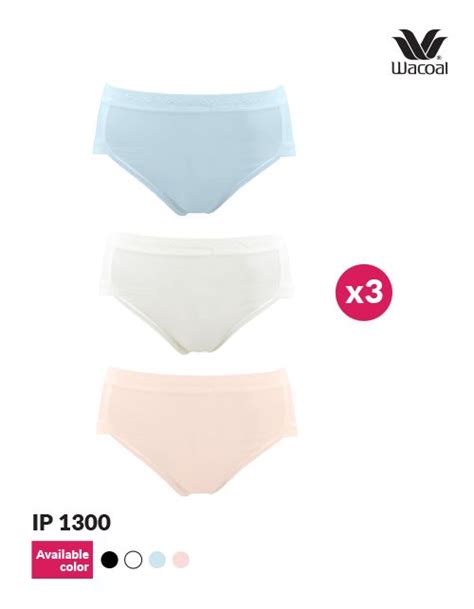 Wacoal Panty Midi Sport IP 1300 3pcs Mix Wacoal Indonesia