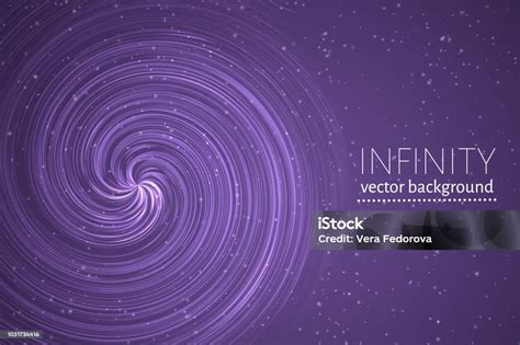 울트라 바이올렛 물결 모양의 공간 배경입니다 빛나는 나선형 우주 배너 무한대 벡터 일러스트입니다 디자인 서식 파일을 편집 하 게 쉬운 0명에 대한 스톡 벡터 아트 및 기타