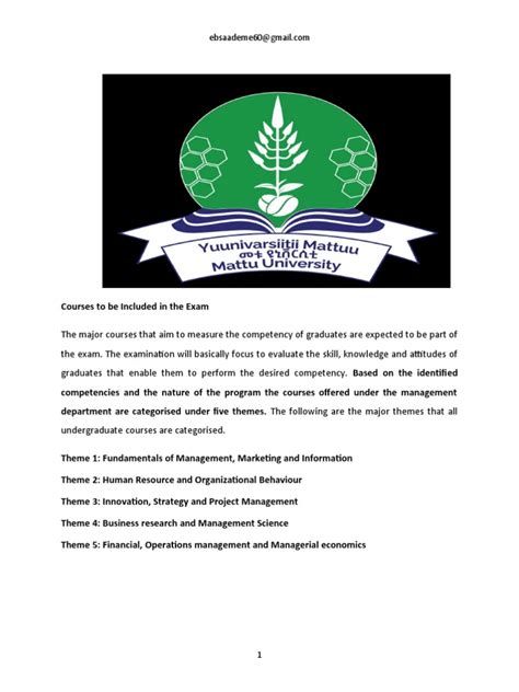 Exit Exam Courses Pdf Economics Strategic Management