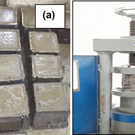 A Cylinder Specimens And B Split Tensile Strength Test Download