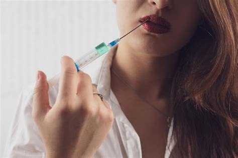 Premium Photo Midsection Of Woman Injecting Drugs