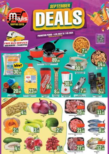Majlis Shopping Center September Deals In Qatar Doha Till 7th September
