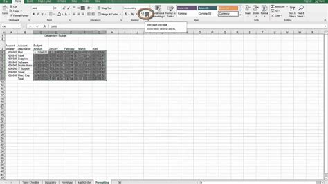 5 Formatting Spreadsheets Youtube