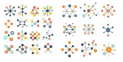 Premium Vector Molecule Connection Model Chemistry Particle And Color Molecular Structure