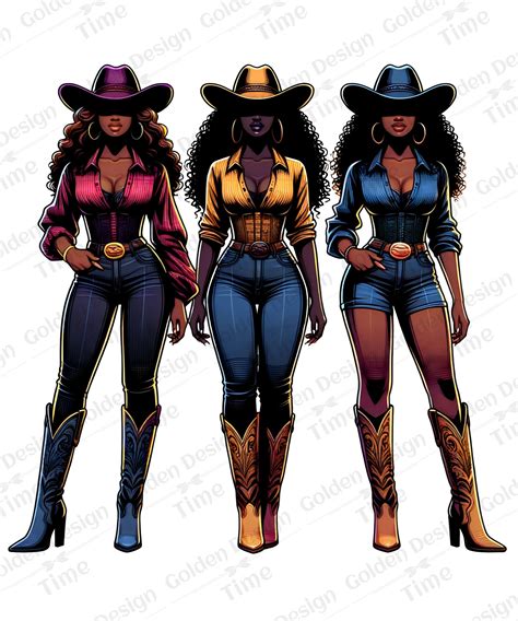 Melanin Rodeo Queen Black Cowgirl Png Black Country Girl Sublimation