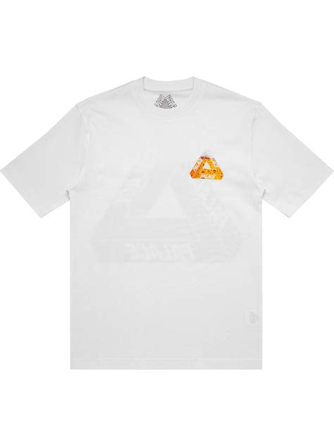 Palace Tri Lager T Shirt White The Hoxton Trend