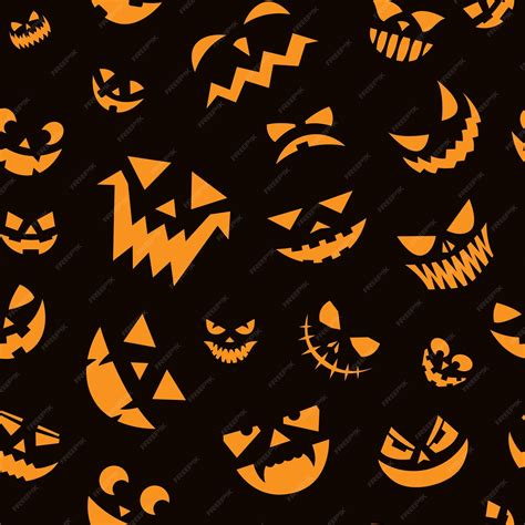 Scary Face Pumpkin Carving Patterns