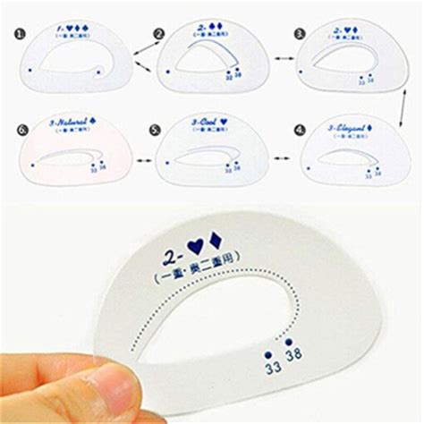 6PCS PACK Eyeliner Stencil Cat Eye Fish Tail Doubl Grandado