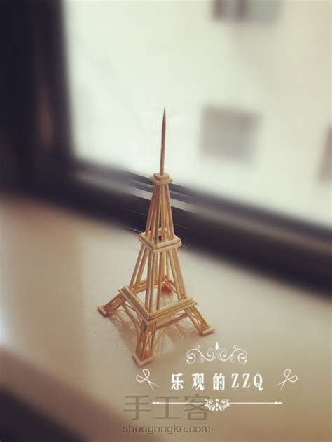 牙签创意手工简单 儿童 制作 大山谷图库