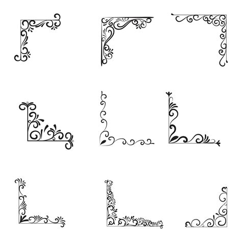 Corner Scroll Vector Art Icons And Graphics For Free Download