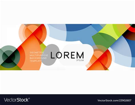 Circle Composition Geometric Minimal Royalty Free Vector