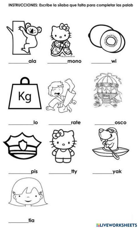 770011 Ka Ke Ke Ki Ko Ku Nelidacig Liveworksheets