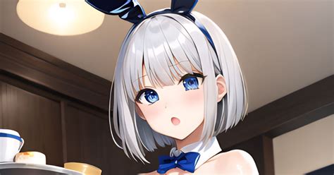 バニーガール 青うさぎ えったちんのイラスト Pixiv