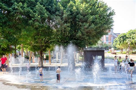 中山親水公園．桃園楊梅景點（暑假限定免費玩水景點）
