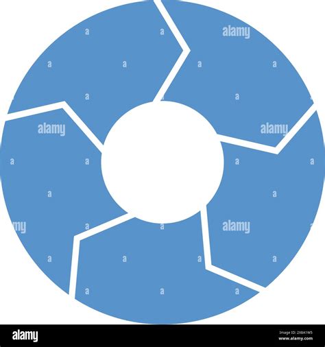 Five Rotation Arrow In Circular Motion Circle Arrow Combination Circular Infographic Graphic