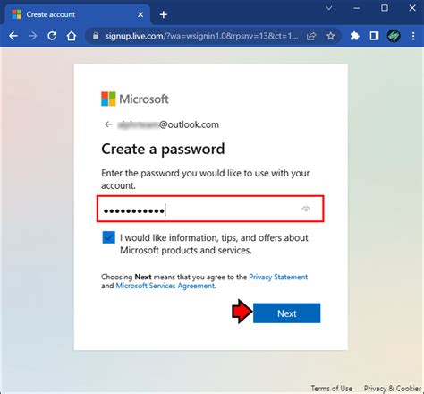 how to create a microsoft account with a gmail email