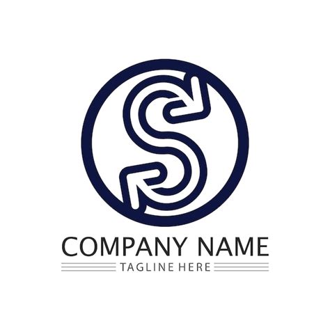 비즈니스 기업 편지 S 로고 디자인 벡터 프리미엄 벡터