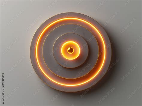 Exemple de cible minimaliste pour fléchettes ou tir à l arc